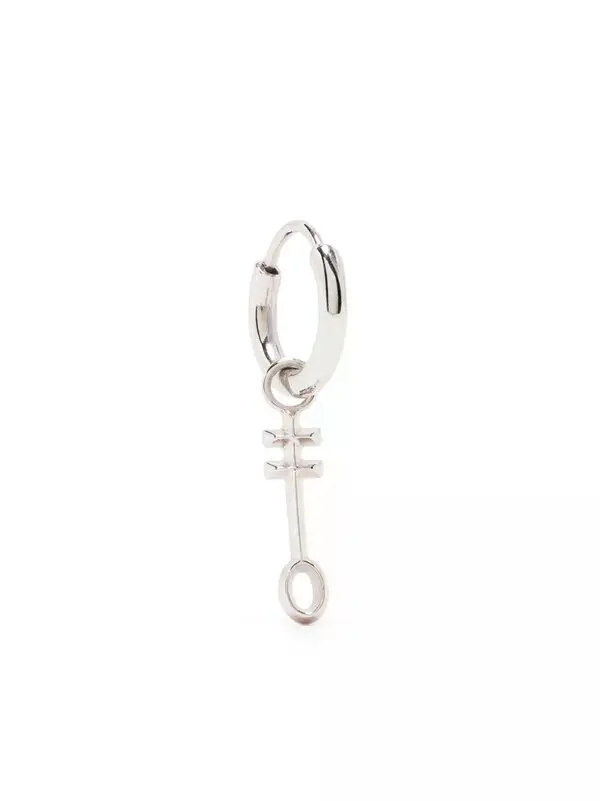 CAPSULE ELEVEN Nefer-symbol Hoop Earring - Silver