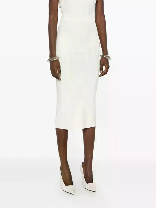 MUGLER Boning-detail Midi Skirt