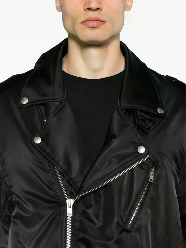 MAISON MARGIELA Belted Padded Biker Jacket - Black