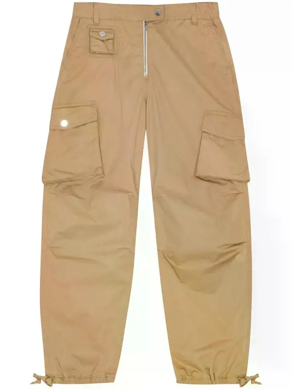 GANNI Cargo Trousers - Neutrals