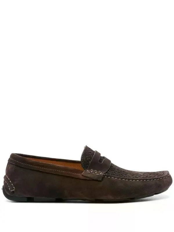 Giorgio Armani Suede Penny Loafers