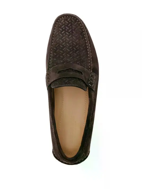 Giorgio Armani Suede Penny Loafers