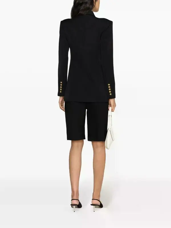 Balmain Single-breasted Virgin Wool Blazer - Black