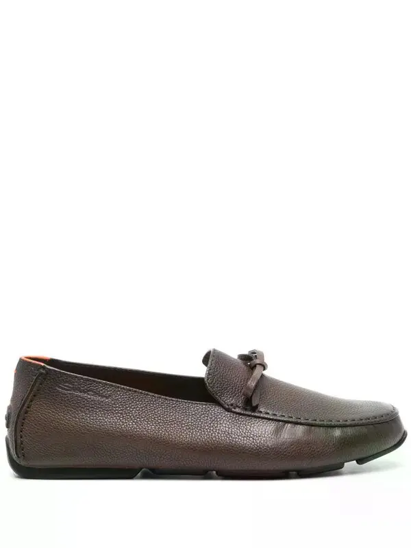 Santoni Leather Loafers