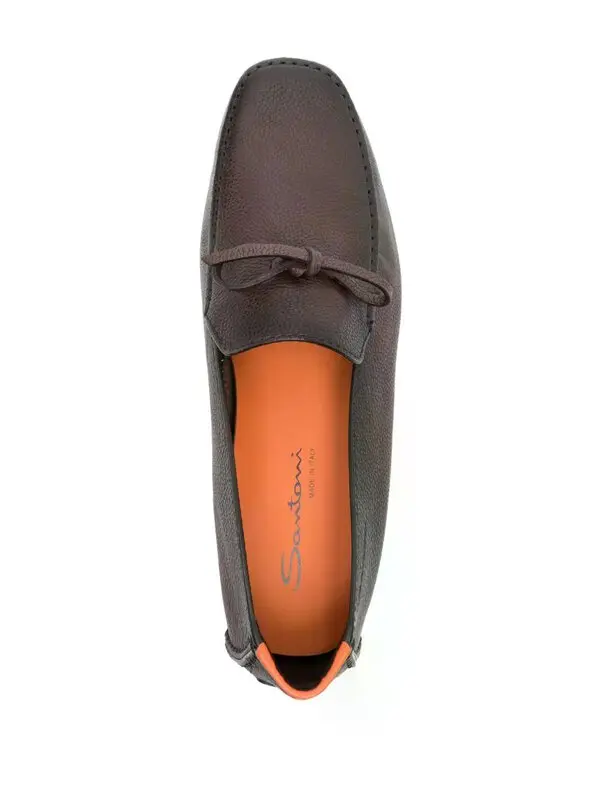 Santoni Leather Loafers