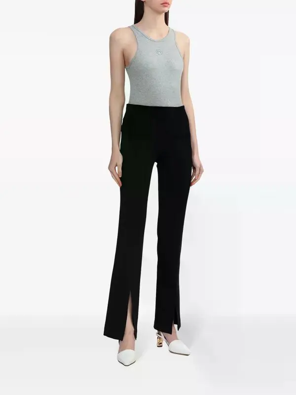 MARINE SERRE Moon Logo Ribbed Jersey Tank Top