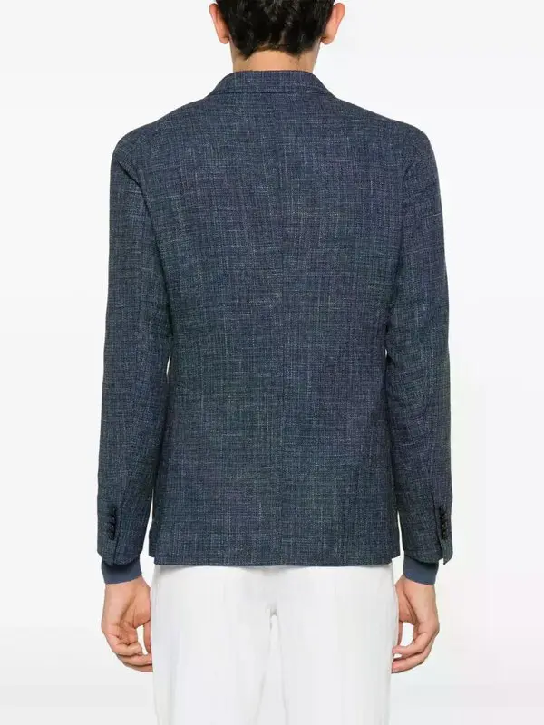Tagliatore Peak-lapels Double-breasted Blazer - Blue