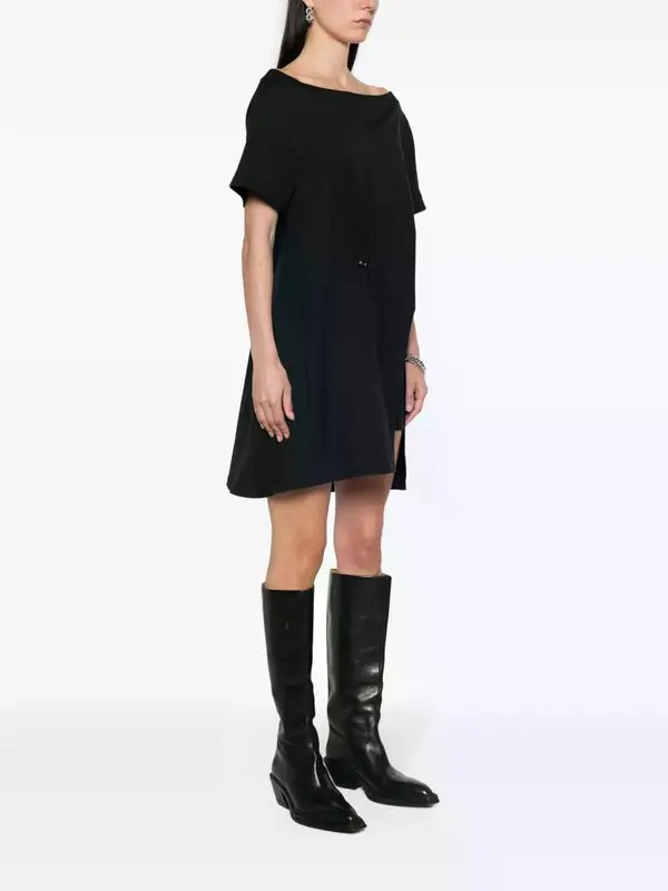 COURREGES Asymmetric Mini Dress - Black