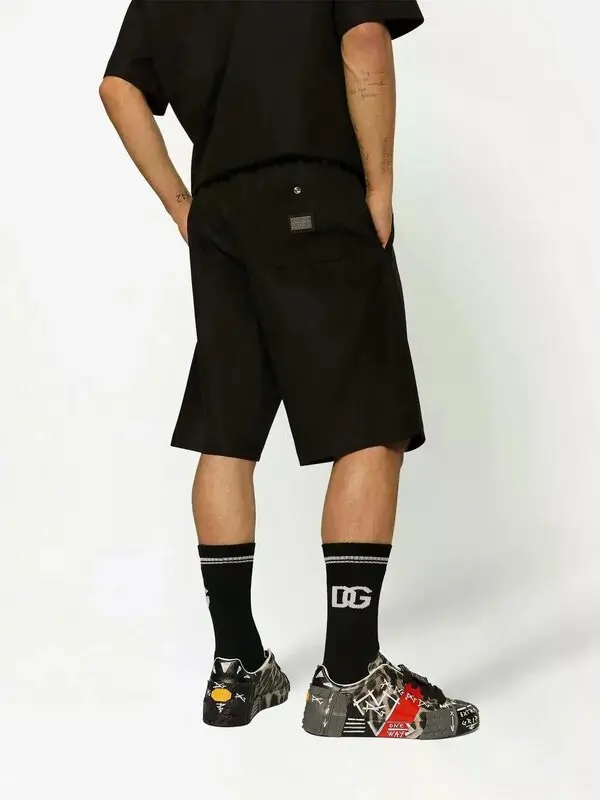 Dolce & Gabbana Logo-tag Track Shorts - Black