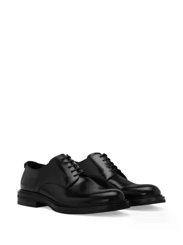 Dolce & Gabbana Interlocking Dg Plaque Derby Shoes