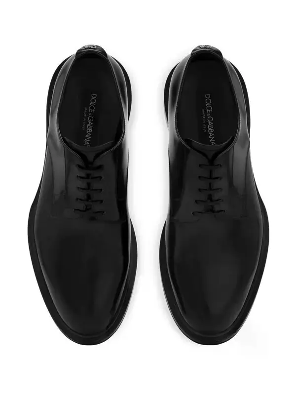 Dolce & Gabbana Interlocking Dg Plaque Derby Shoes