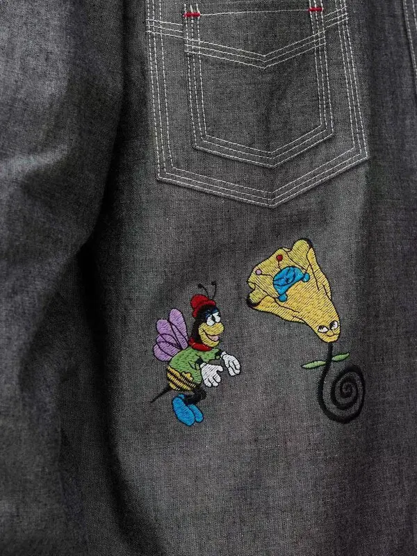 BRAIN DEAD Embroidered Shirt