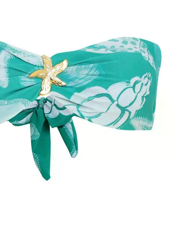 AMIR SLAMA X Jade Picon Shell-print Bikini
