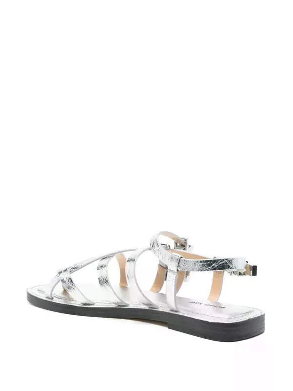 Michael Kors Tone Buckled Strappy Open-toe Sandals