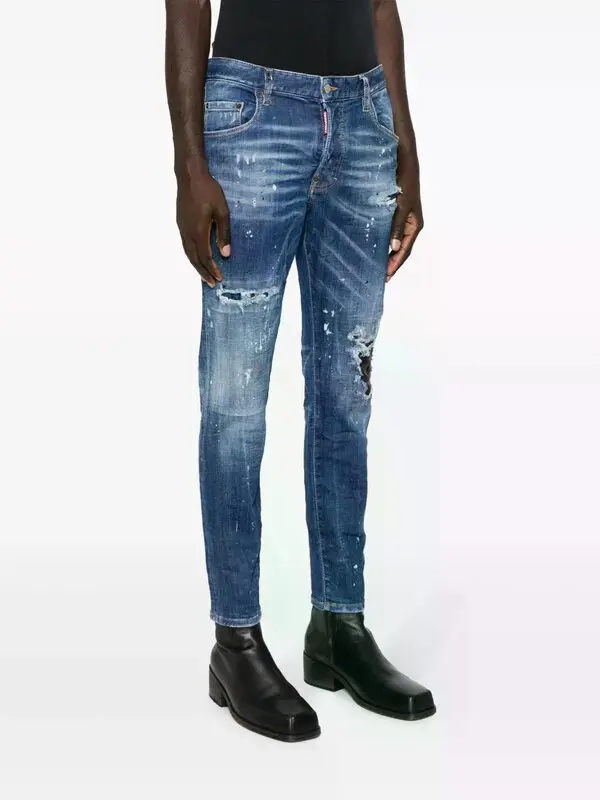 Dsquared2 Distressed Slim-cut Jeans
