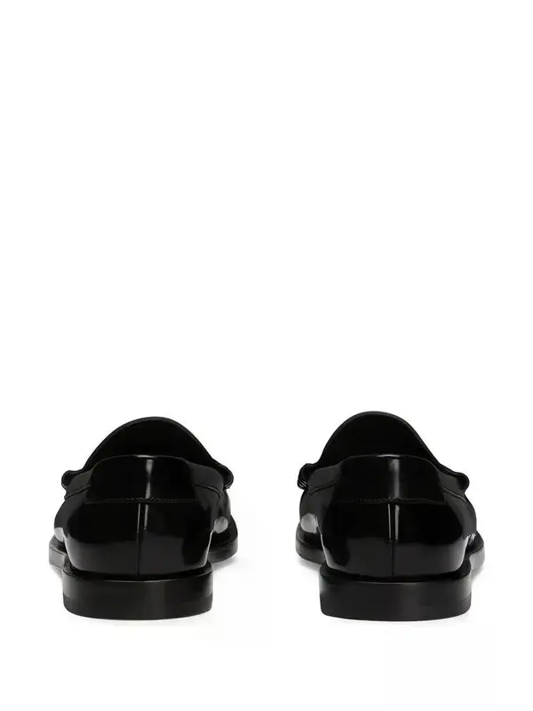 Dolce & Gabbana Logo-plaque Leather Loafers