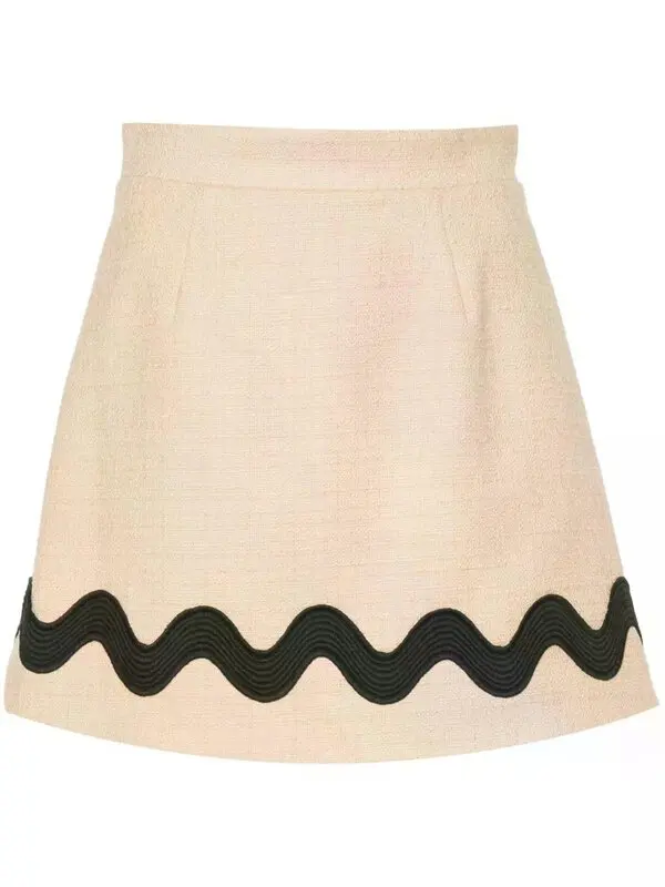 PATOU Wave Tweed Mini Skirt