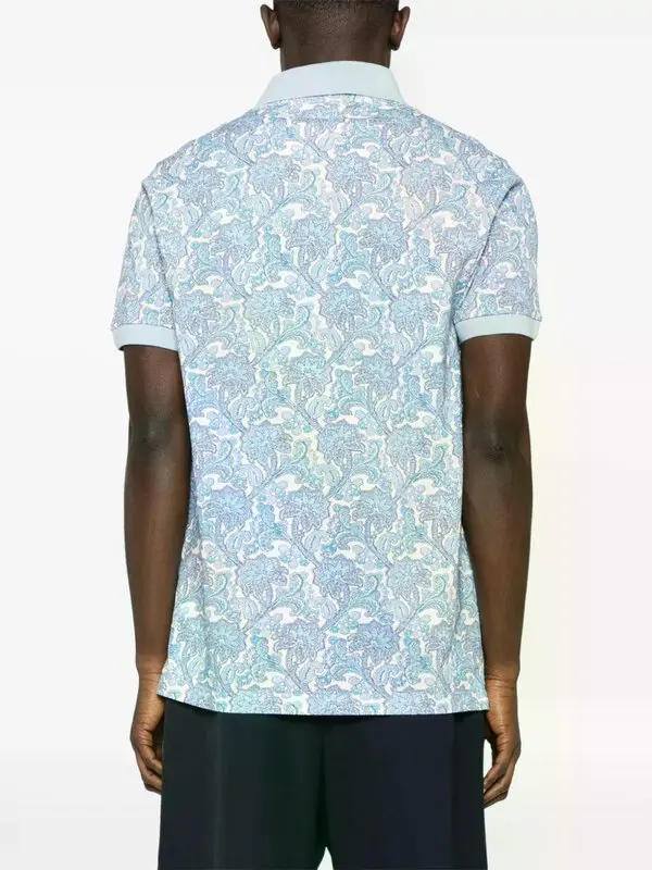 Etro Paisley Polo Shirt - Blue