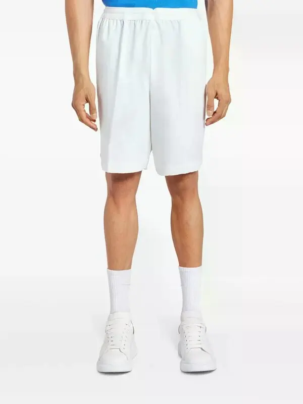 Lacoste Logo-appliqué Track Shorts - White