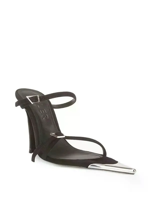 MUGLER Fang 95mm Leather Sandals