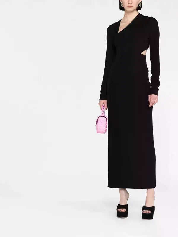 Versace Cut-out Hooded Maxi Dress