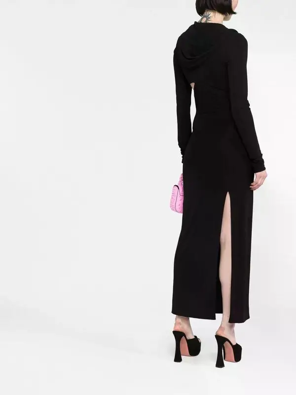 Versace Cut-out Hooded Maxi Dress