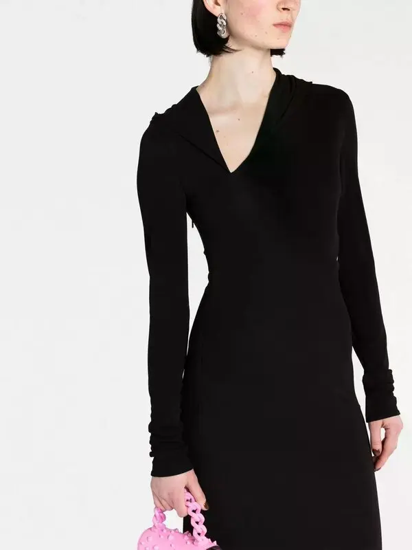Versace Cut-out Hooded Maxi Dress