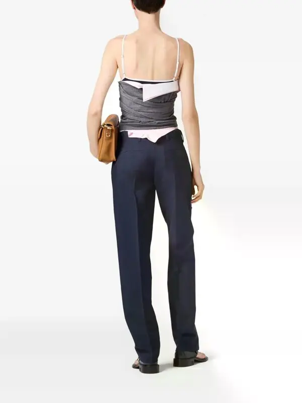 Miu Miu Boat-neck Top - Grey
