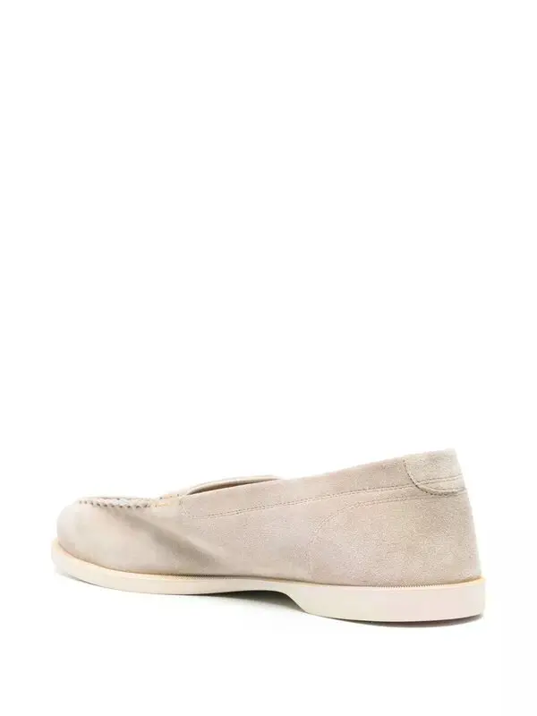 John Lobb Pace Suede Loafers - Neutrals