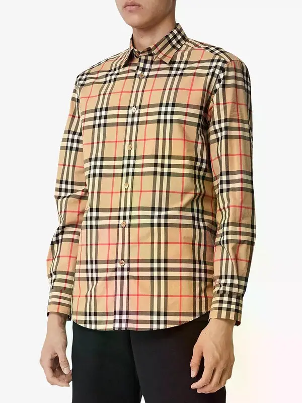 Burberry Check Cotton Poplin Shirt