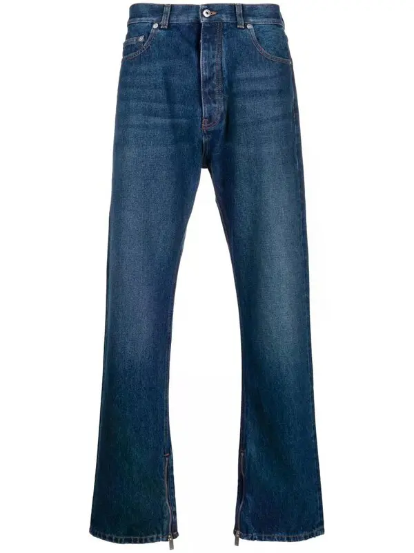Off-White Skate Zip-detail Jeans - Blue
