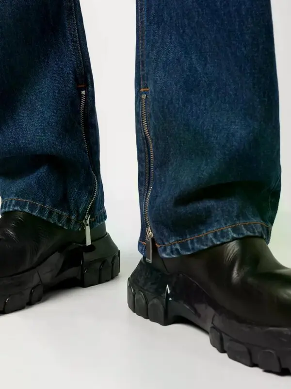 Off-White Skate Zip-detail Jeans - Blue