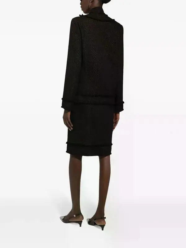Dolce & Gabbana Dna Monogram Jacquard Silk Shirt