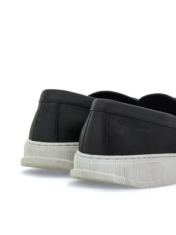 FERRAGAMO Gancini Buckle Hybrid Sneakers - Black