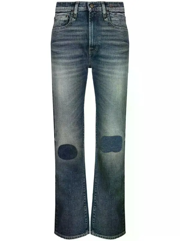 R13 High-waisted Slim-cut Jeans