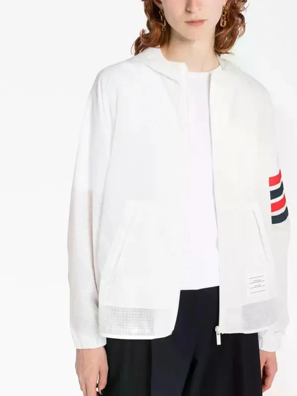 Thom Browne 4-bar Stripe Jacket - White