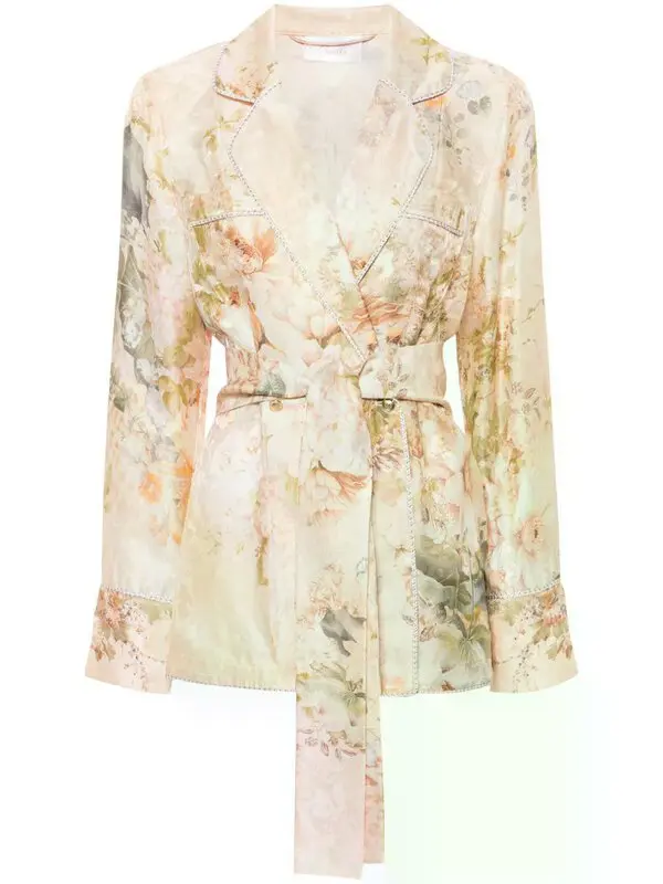 Camilla Pajama Suit Jacket - Neutrals