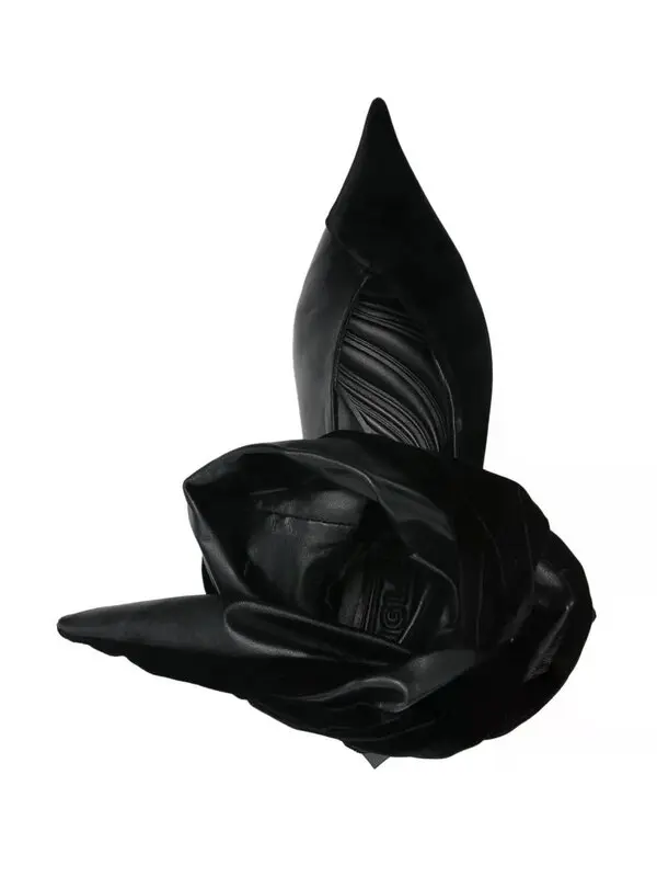 MUGLER Leather Knot Mules