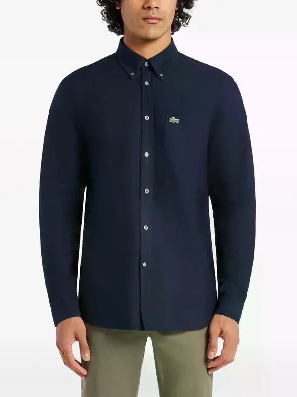 Lacoste Logo-appliqué Cotton Shirt