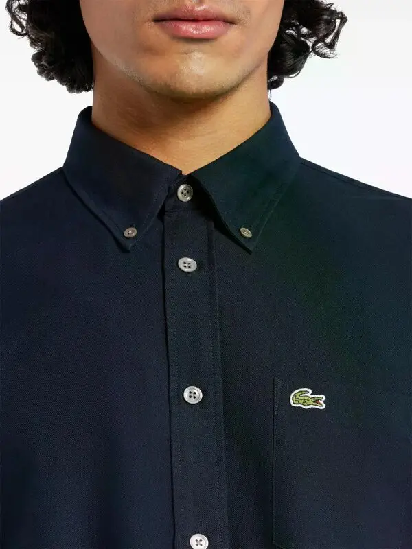 Lacoste Logo-appliqué Cotton Shirt