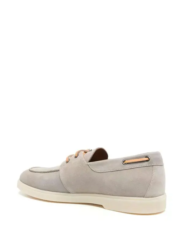 GIUSEPPE ZANOTTI Logo-plaque Suede Shoes