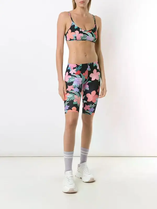 AMIR SLAMA Printed Biker Shorts