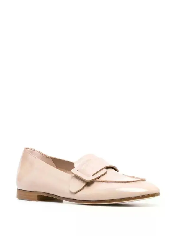 DEL CARLO Side Buckle Loafers