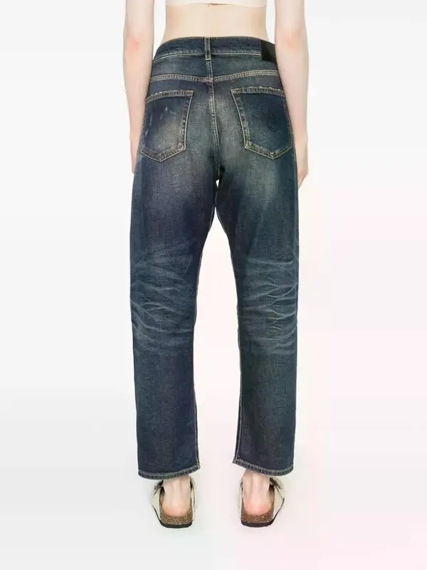 R13 Crossover Distressed Jeans