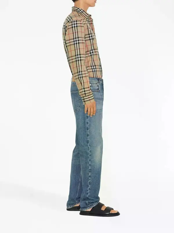 Burberry Check-pattern Cotton Shirt - Neutrals