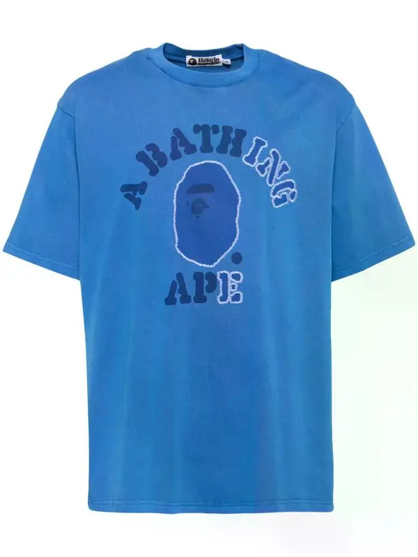 A BATHING APE Garment-dye College T-shirt
