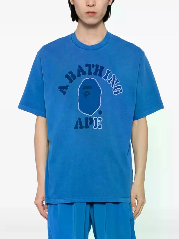 A BATHING APE Garment-dye College T-shirt