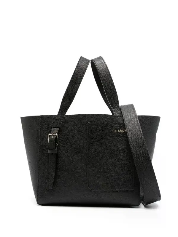 VALEXTRA Soft Bucket Micro Leather Tote Bag
