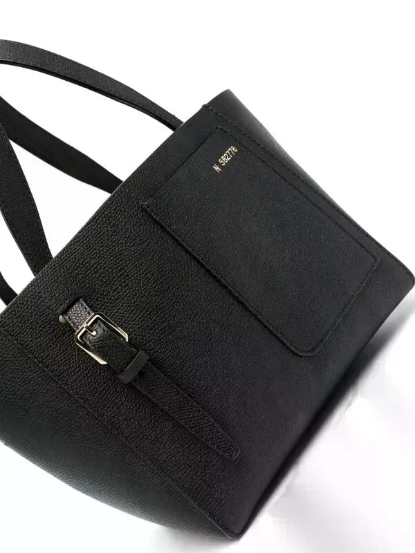 VALEXTRA Soft Bucket Micro Leather Tote Bag