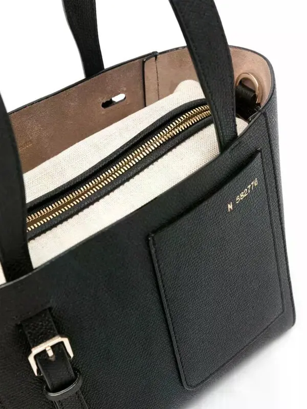 VALEXTRA Soft Bucket Micro Leather Tote Bag
